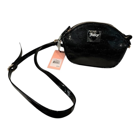 Juicy Couture | Bags | Juicy Couture Glossy Black Crossbody Bag | Poshmark
